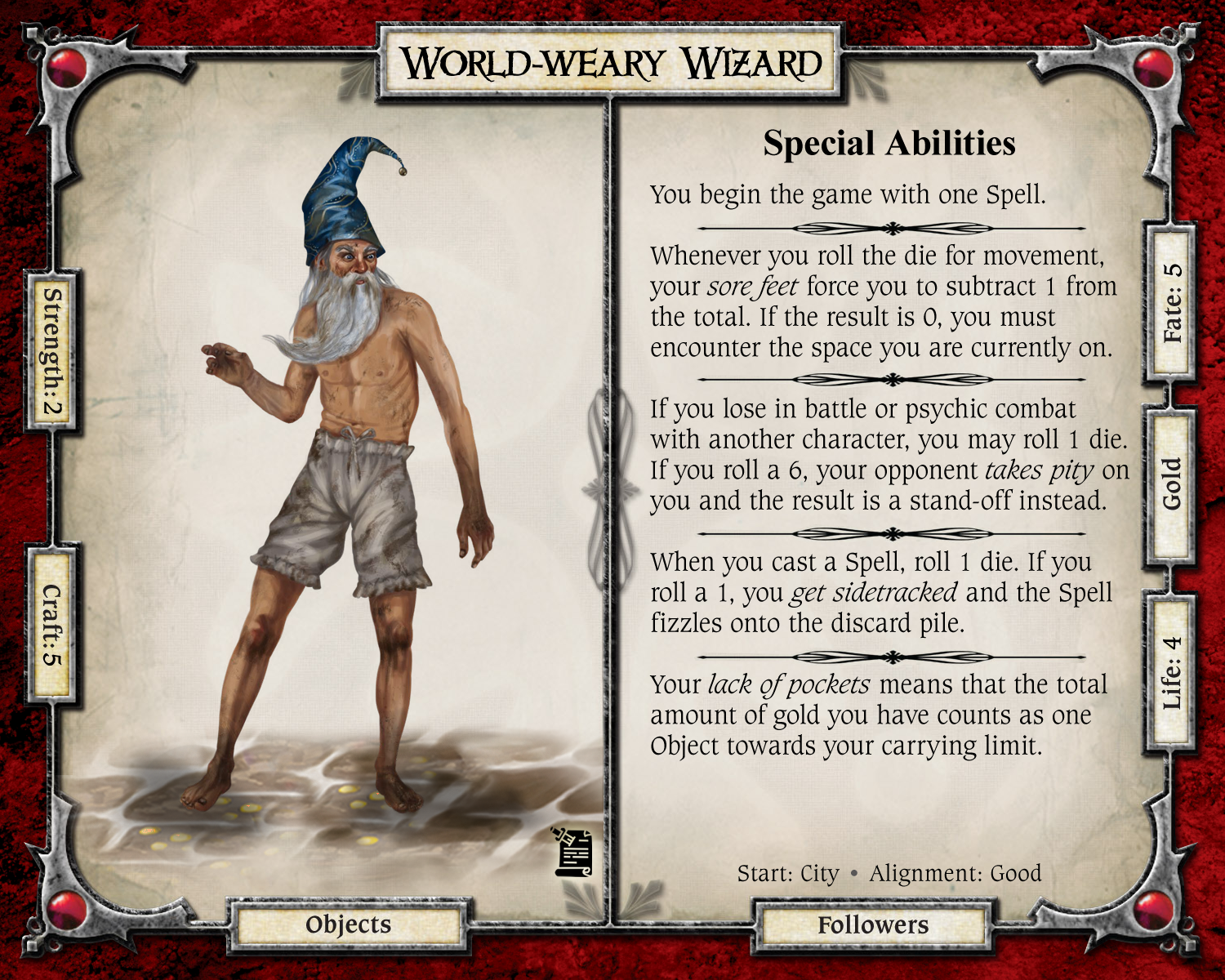 World-weary Wizard - A character born of the Talisman Adventures ...